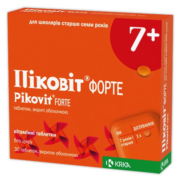 ПІКОВІТ ФОРТЕ інструкція по застосуванню, ціна в аптеках України ...