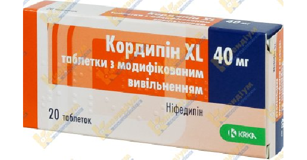Кордипін XL інструкція по застосуванню, ціна в аптеках України, аналоги ...