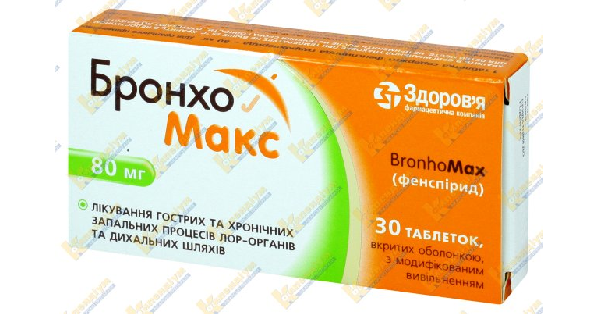 БРОНХОМАКС інструкція по застосуванню, ціна в аптеках України, аналоги ...