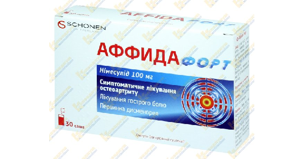 АФФИДА ФОРТ-НИМЕСУЛИД инструкция по применению, цена в аптеках Украины ...