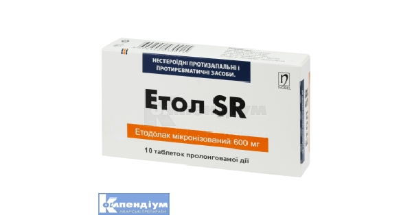 Етол SR: інструкція по застосуванню, ціна в аптеках України, аналоги ...