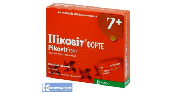 Піковіт Форте: інструкція по застосуванню, ціна в аптеках України ...