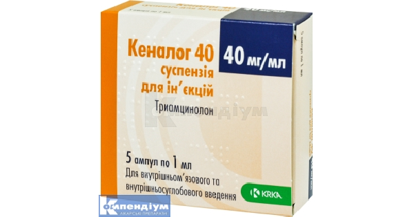 Кеналог 40: інструкція по застосуванню, ціна в аптеках України, аналоги ...