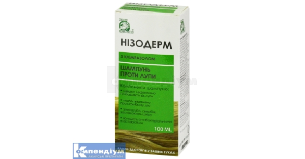 Нізодерм з клімбазолом шампунь від лупи: інструкція по застосуванню ...