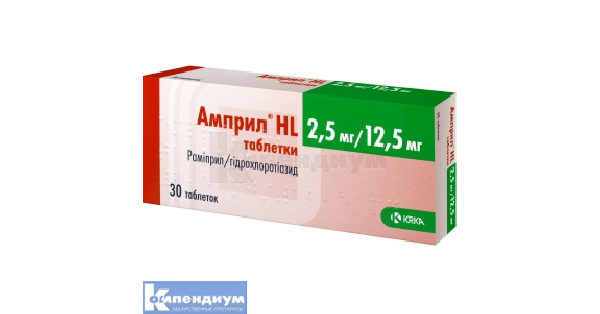 Амприл HL / HD: инструкция, цена, аналоги | таблетки KRKA d.d. Novo ...