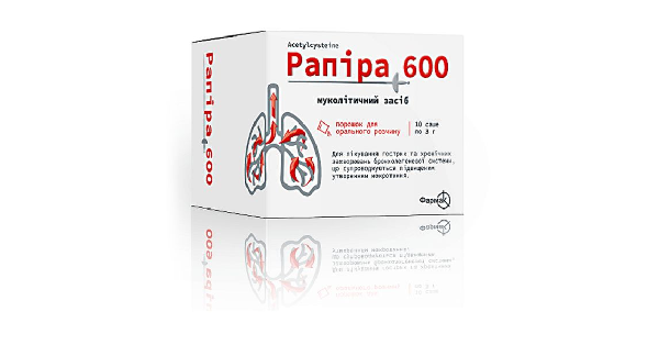 РАПІРА 600 інструкція по застосуванню, ціна в аптеках України, аналоги ...
