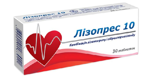Лізопрес 10: інструкція по застосуванню, ціна в аптеках України ...