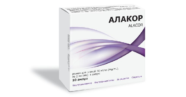 АЛАКОР інструкція по застосуванню, ціна в аптеках України, аналоги ...