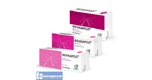 Фенкарол: инструкция, цена, аналоги | таблетки Олайнфарм | Компендиум ...