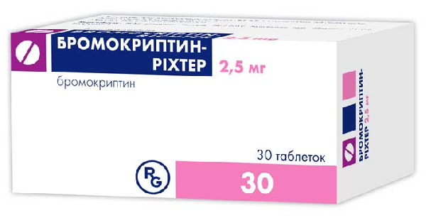 БРОМОКРИПТИН-РИХТЕР инструкция по применению, цена в аптеках Украины ...