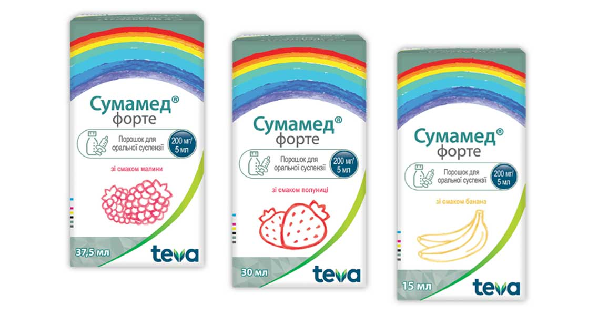 СУМАМЕД ФОРТЕ со вкусом банана, клубники, малины инструкция по ...