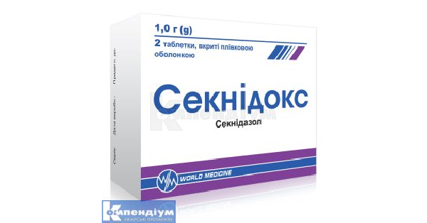 Секнідокс: інструкція по застосуванню, ціна в аптеках України, аналоги ...
