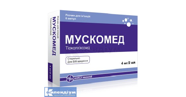 Мускомед: інструкція по застосуванню, ціна в аптеках України, аналоги ...