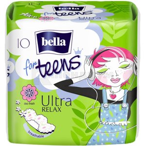 ПРОКЛАДКИ ГИГИЕНИЧЕСКИЕ BELLA FOR TEENS Ultra Relax extra soft deo ...