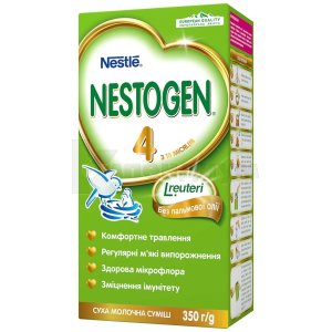 СУХАЯ МОЛОЧНАЯ СМЕСЬ NESTOGEN 4 ТМ "NESTLE" 350 г с 18 месяцев, №1 ...