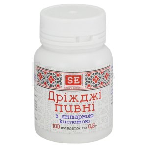 ПИВНЫЕ ДРОЖЖИ С ЯНТАРНОЙ КИСЛОТОЙ заказать на сайте Compendium