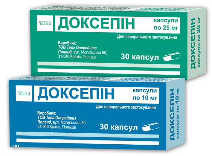 ДОКСЕПИН инструкция по применению цена в аптеках Украины аналоги